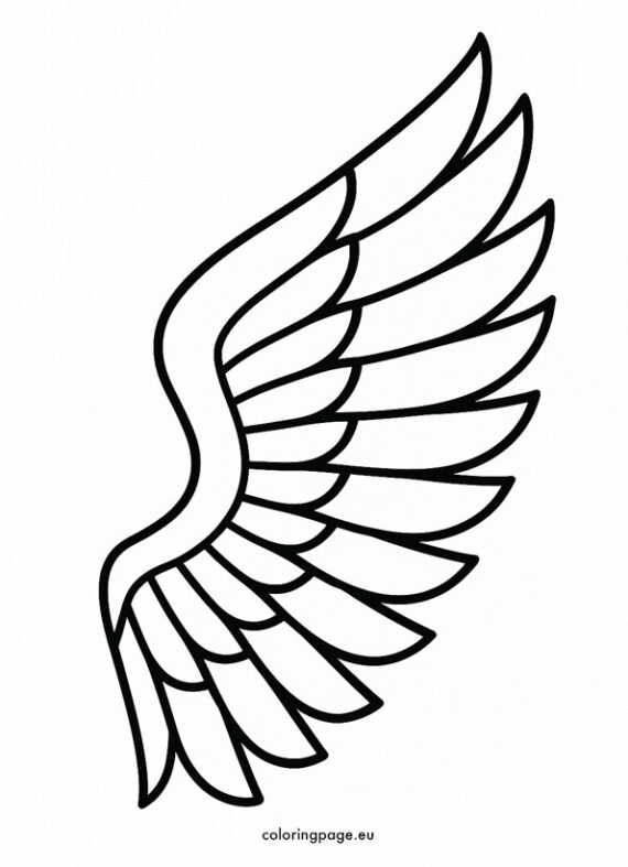 Eagle Wing template | Coloring Page