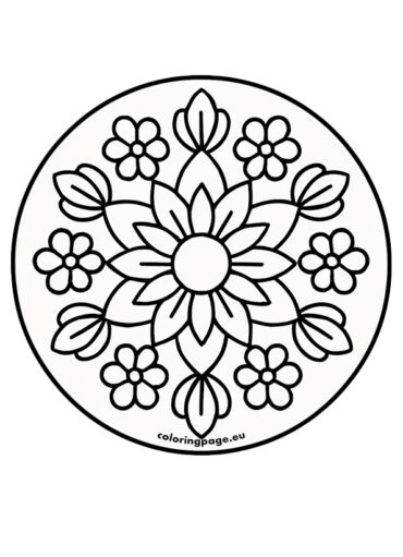 Mandalas for Seniors | Coloring Page