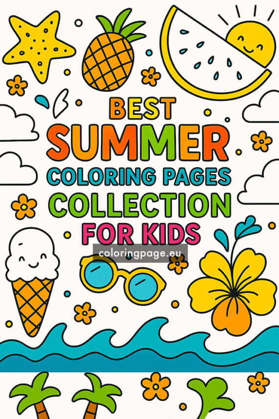 Summer Coloring Pages Collection | Coloring Page