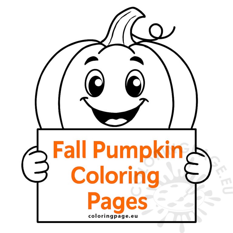 Fall pumpkin coloring pages | Coloring Page