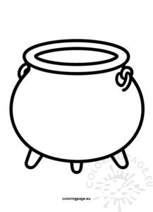 Cauldron template | Coloring Page