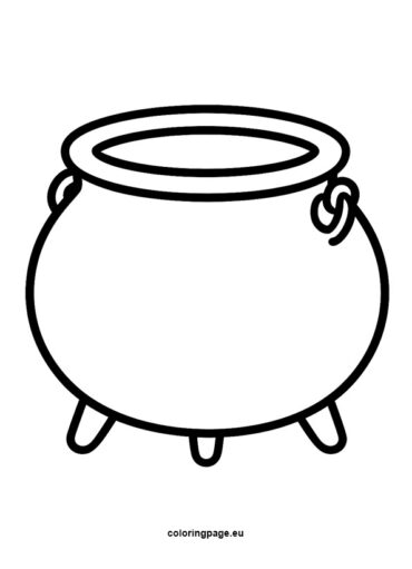 Cauldron template | Coloring Page