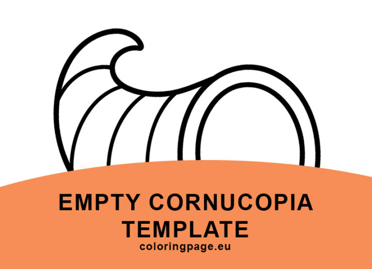 Empty Cornucopia template | Coloring Page