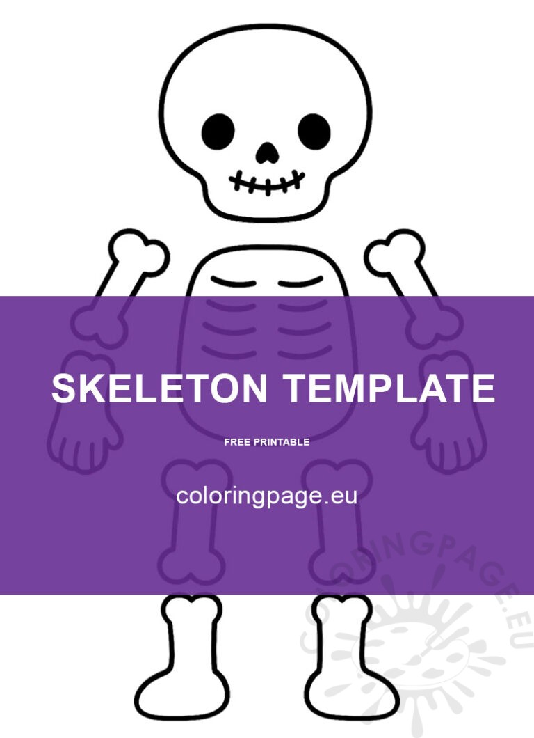 Skeleton template | Coloring Page