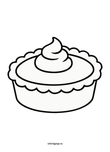 Printable pumpkin pie template | Coloring Page