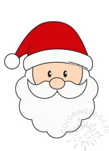 Smiling Santa Claus | Coloring Page