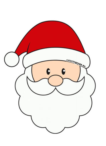Smiling Santa Claus | Coloring Page