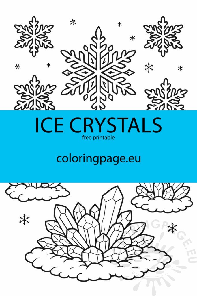 Ice crystals | Coloring Page