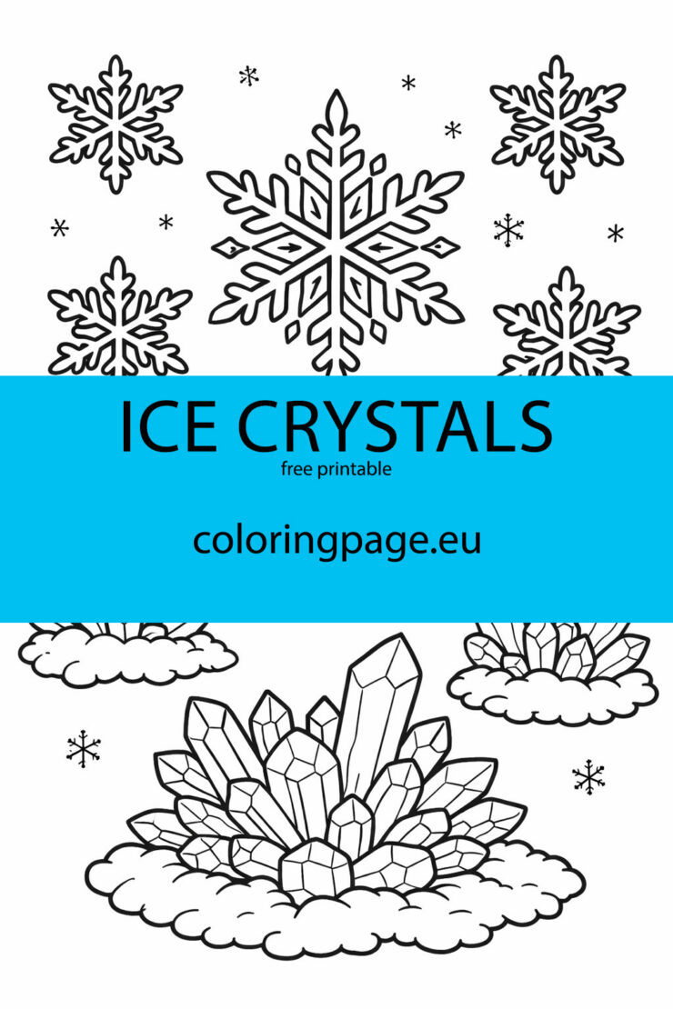 Ice crystals | Coloring Page