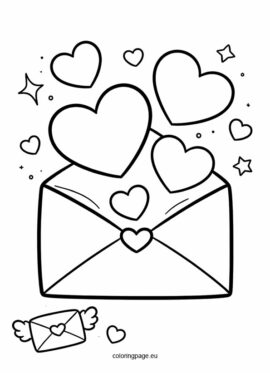 Love Mail | Coloring Page