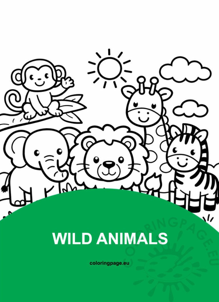 Wild animals | Coloring Page